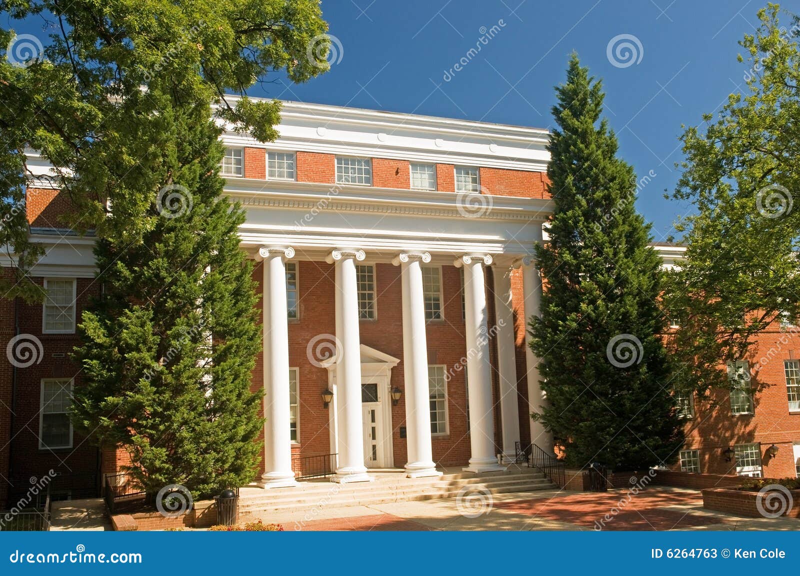 College Administrative Building Stock Image - Image of academy, dorm ...
