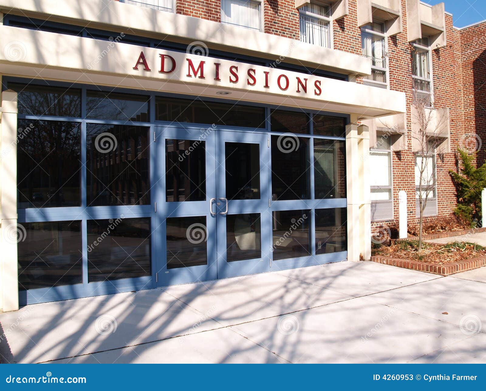 College Admissions Building Stock Image - Image of admissions ...