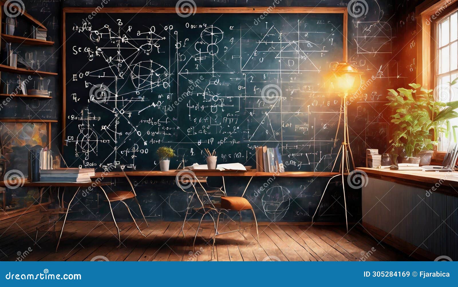 College Blackboard with Notes Stock Illustration - Illustration of ...