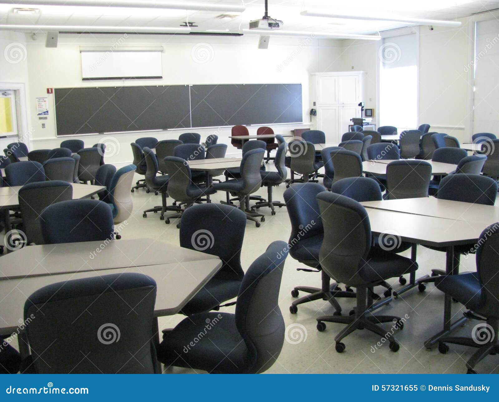 College classroom stock image. Image of campus, blackboard - 57321655