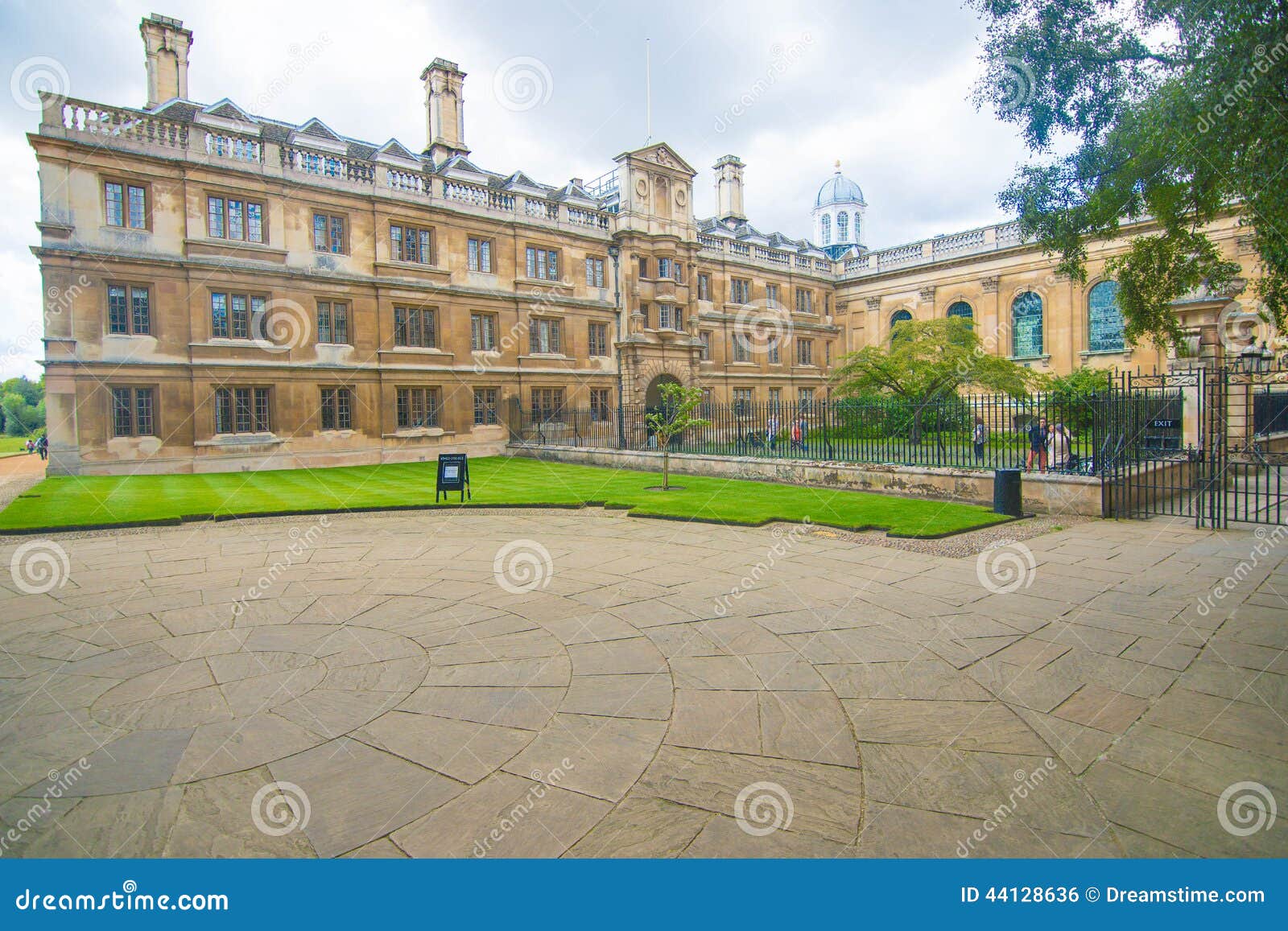 The College Courtyard stock photo. Image of education - 44128636