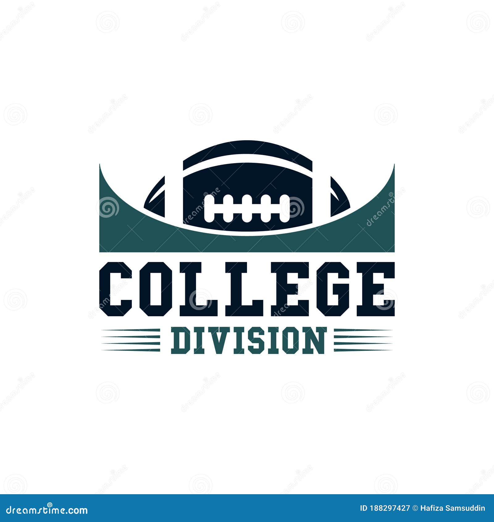 College Division Label Design. Vector Illustration Decorative Design ...