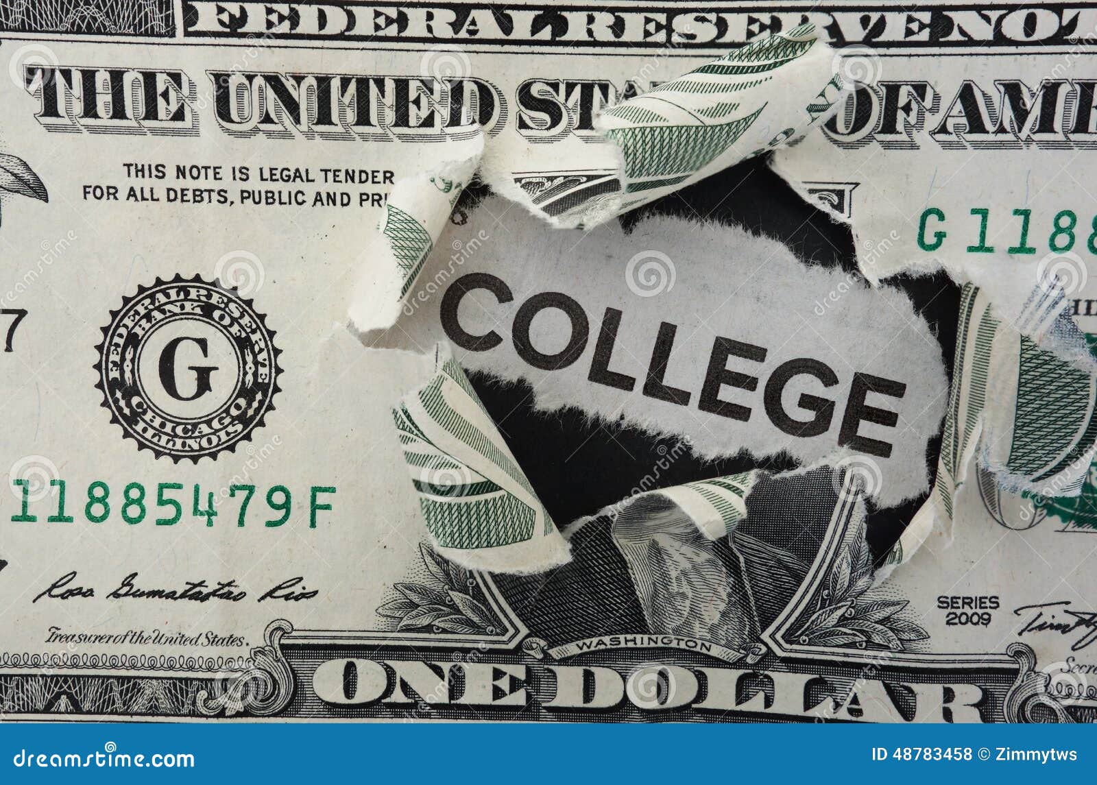 College dollar stock photo. Image of tuition, tear, payments - 48783458