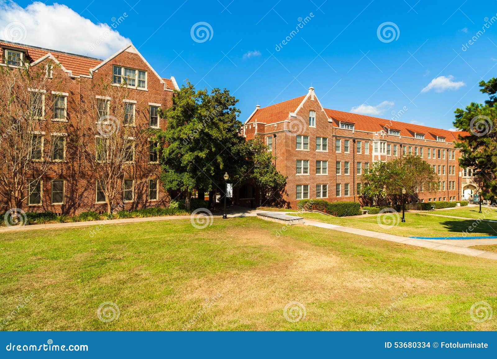 College Dormitory stock photo. Image of vintage, architecture - 53680334