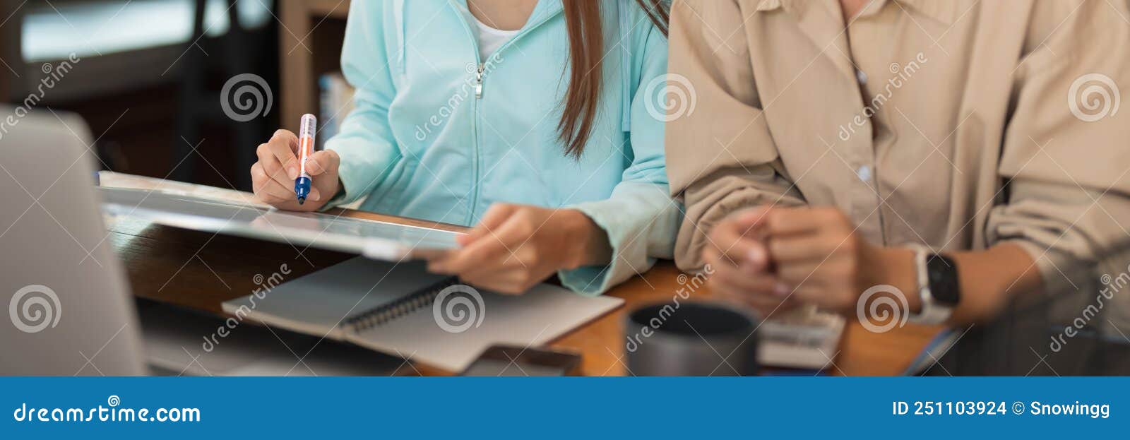 College Education Concept, Teenage Girl Taking Quiz of Tutor on ...