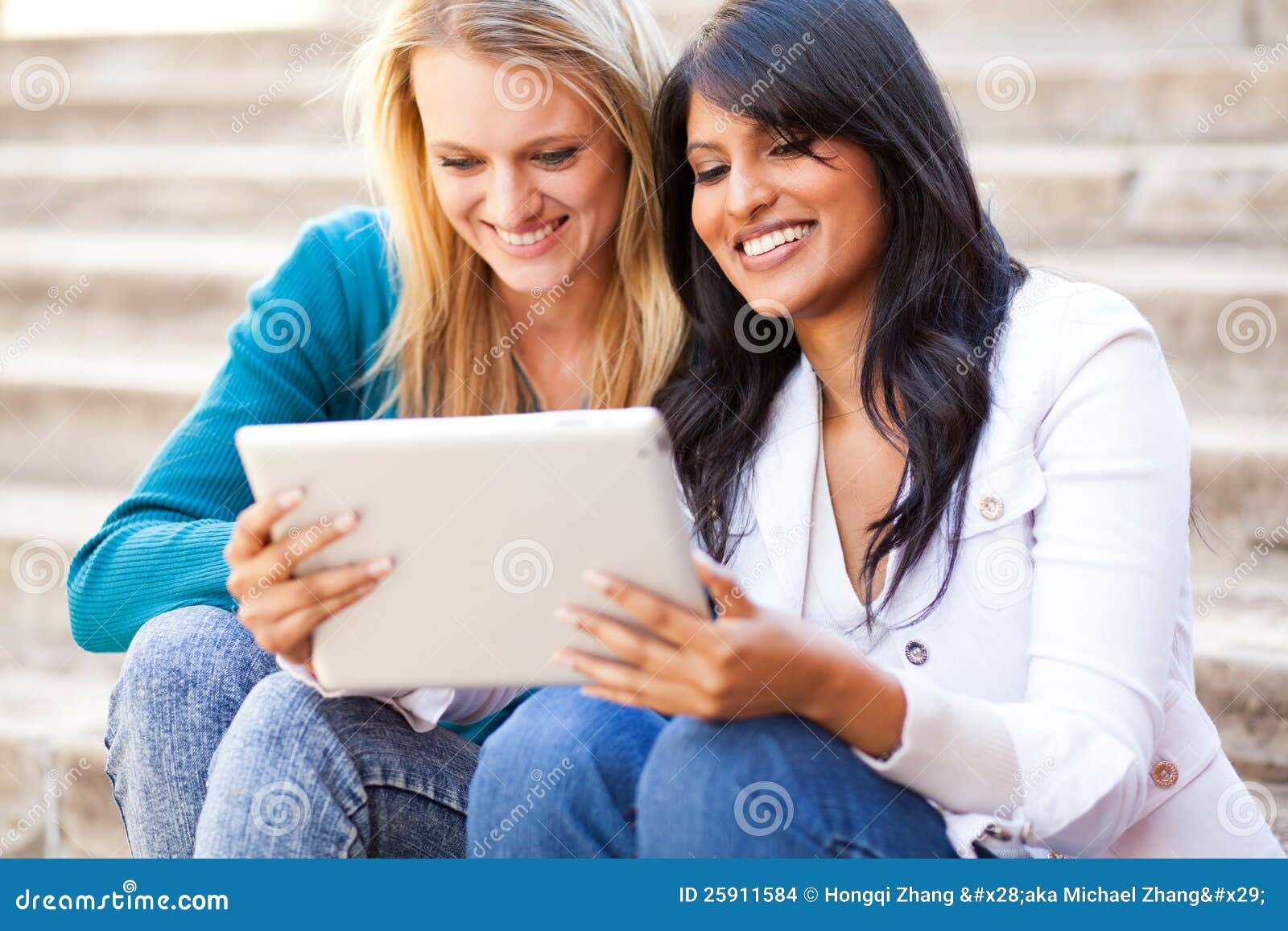 College friends stock photo. Image of relaxed, campus - 25911584