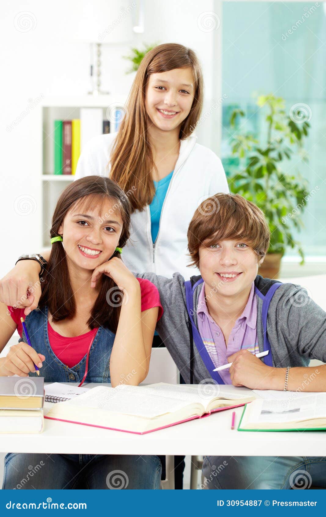 College friends stock image. Image of classmate, girl - 30954887