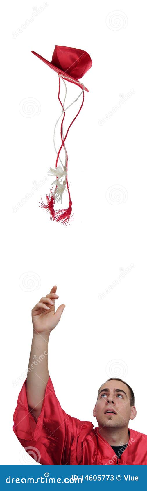 College Grad Throwing Cap in Air Stock Image - Image of education ...