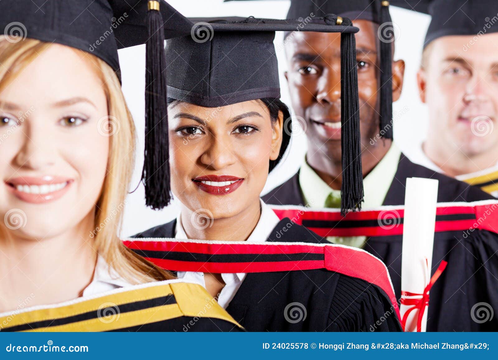College graduates closeup stock photo. Image of adult - 24025578