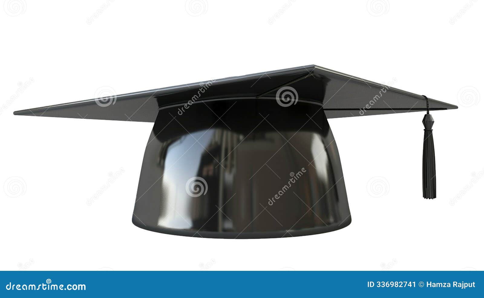College Graduation Cap Hyper Realistic Highly Detailed Isolated on ...