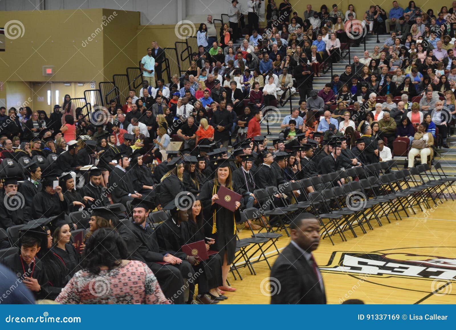 College Graduation Diploma Display Editorial Stock Image - Image of ...