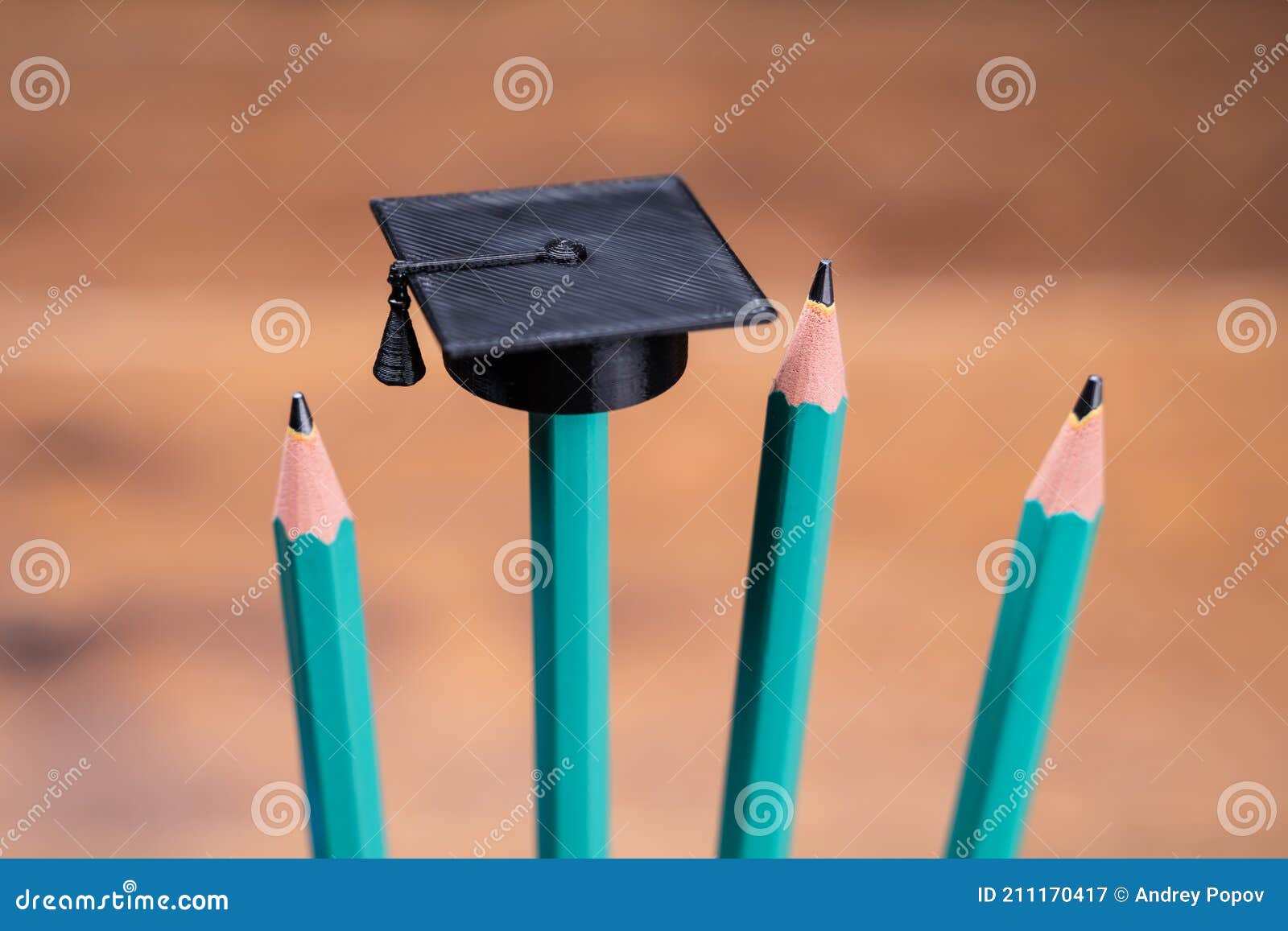 College Graduation Hat on Pencil Stock Image - Image of finance, money ...