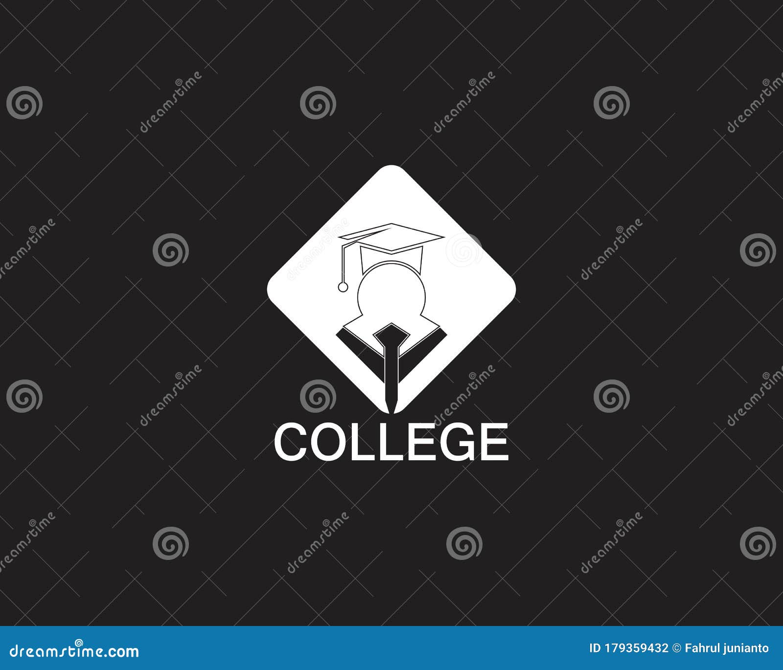 College Icon and Symbol Template Stock Illustration - Illustration of ...