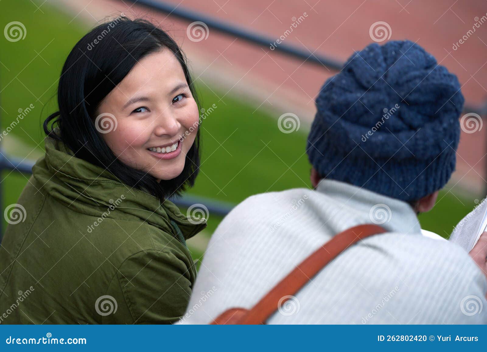 College Life is Awesome. High Angle Shot of Two Students Sitting on ...