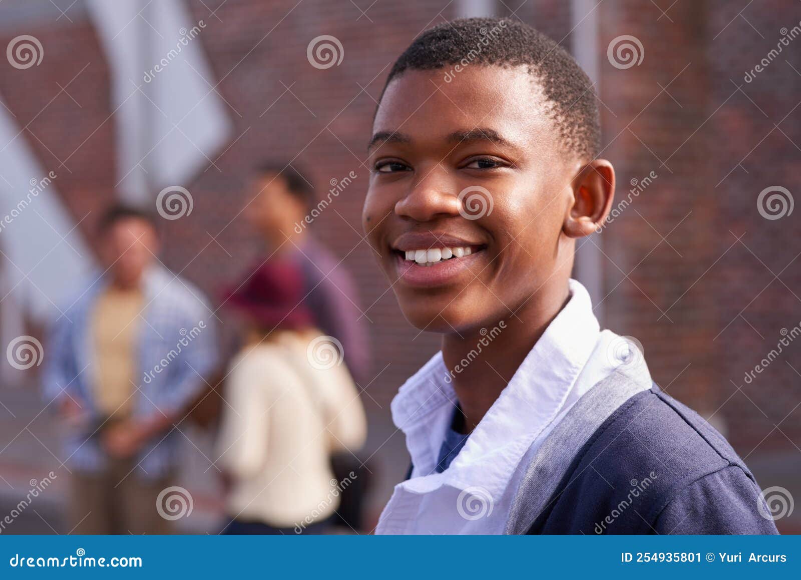 College Life is Great. Portrait of a University Student on Campus ...