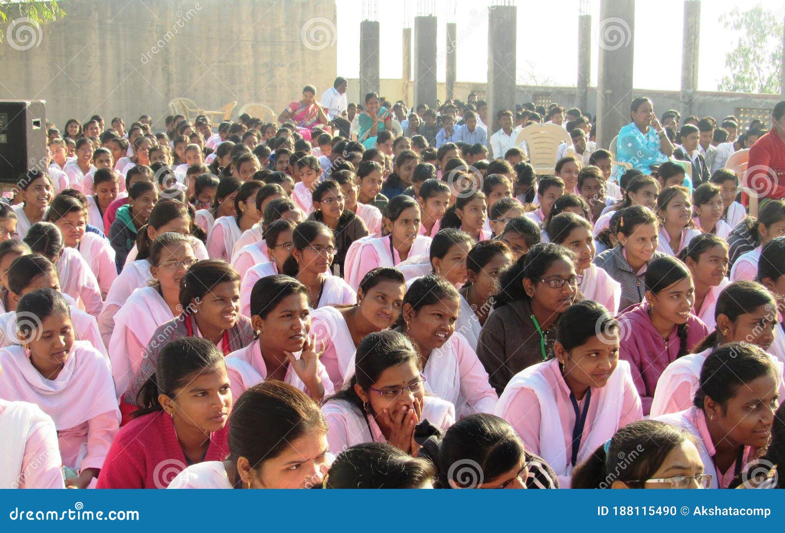 COLLEGE RALLY in INDIA with GROUP of STUDENTS Editorial Image - Image ...