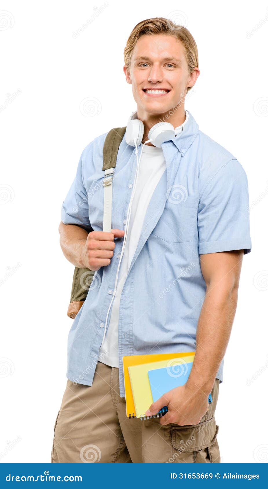 College Student Back To School Happy Stock Image - Image of portrait ...