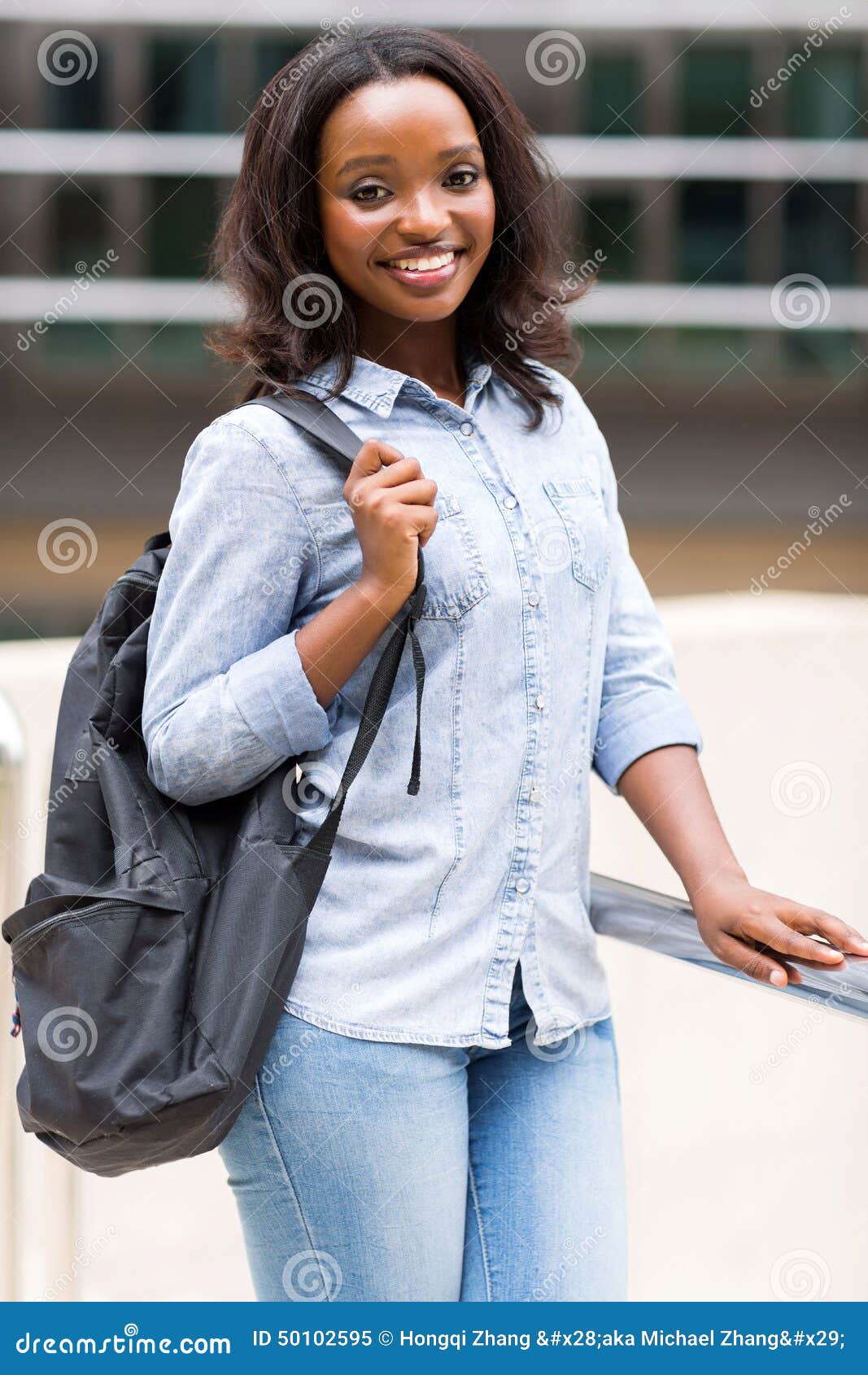 College student backpack stock image. Image of gorgeous - 50102595