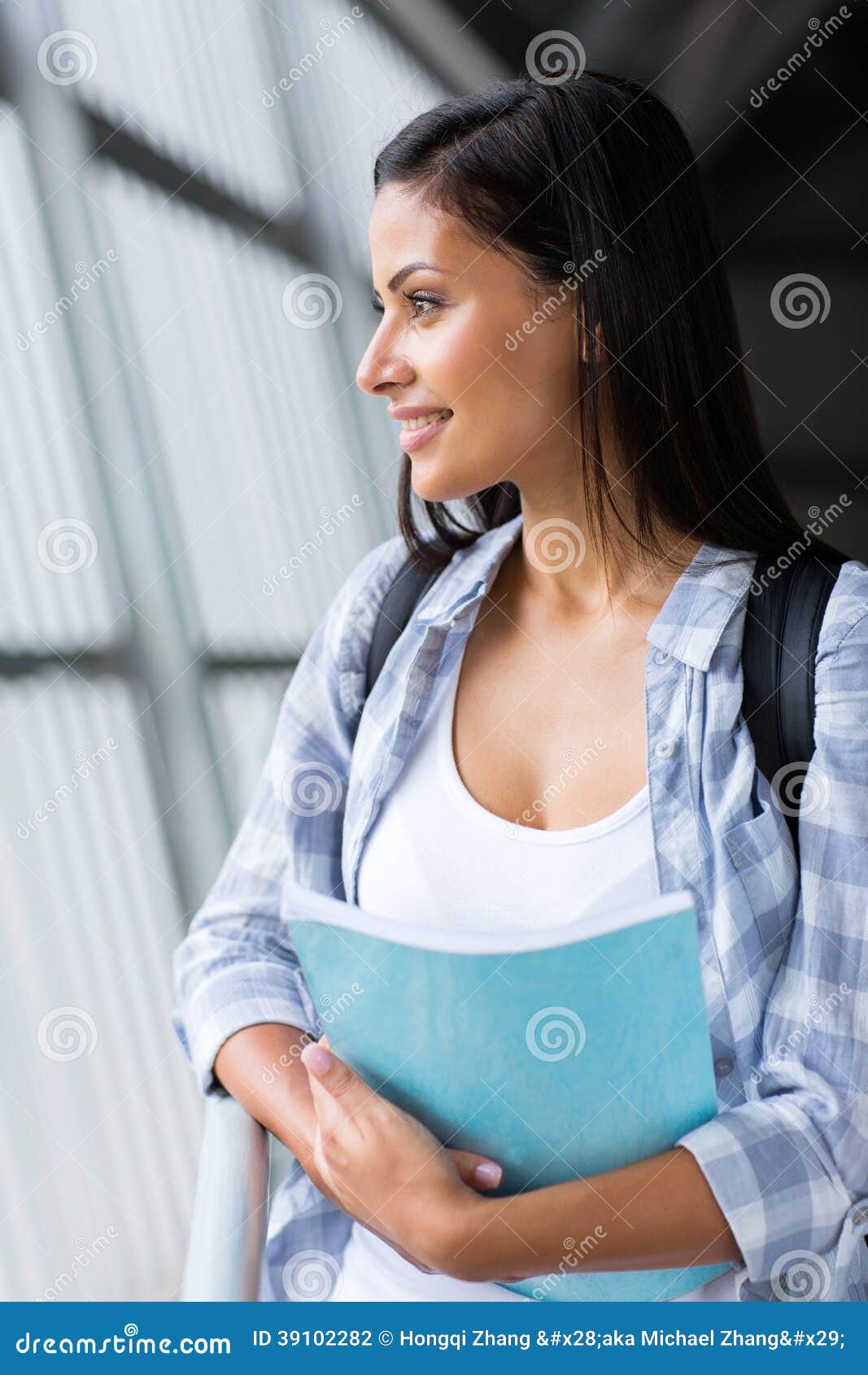 College Student Daydreaming Stock Photo - Image of attractive, female ...