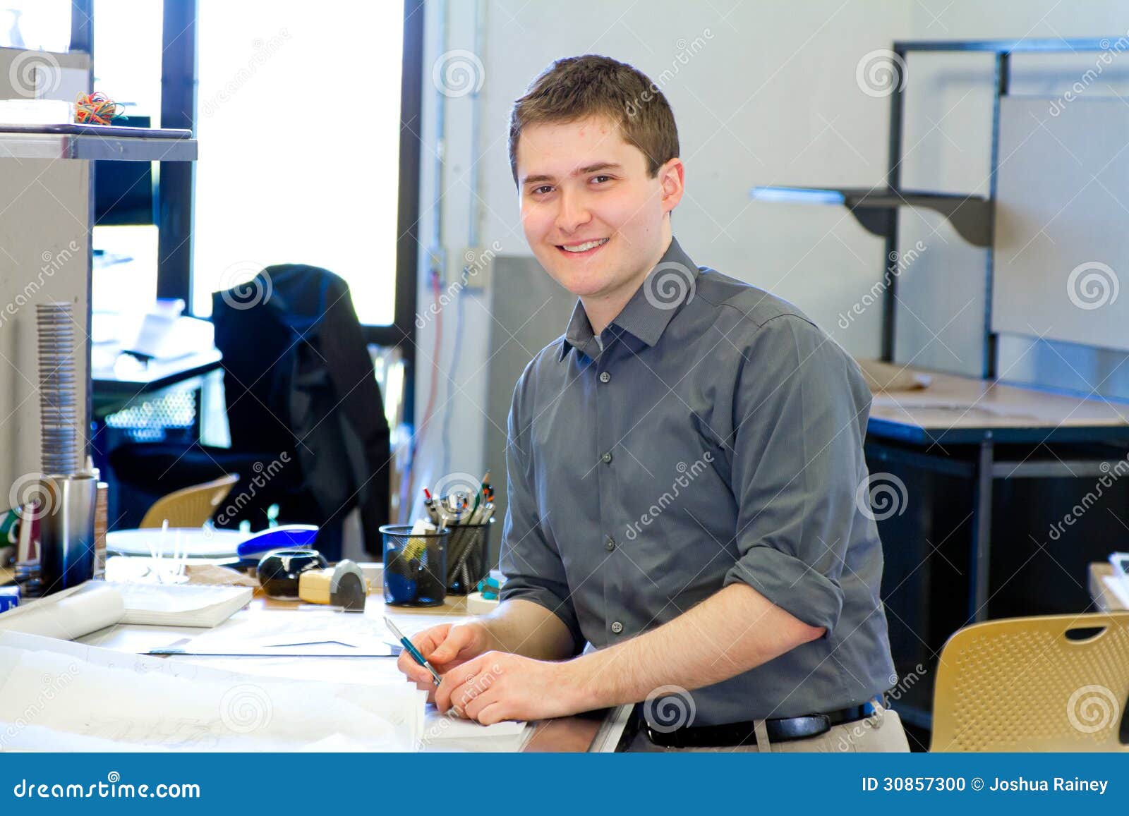 College Student Drafting Architecture Stock Photo - Image of student ...
