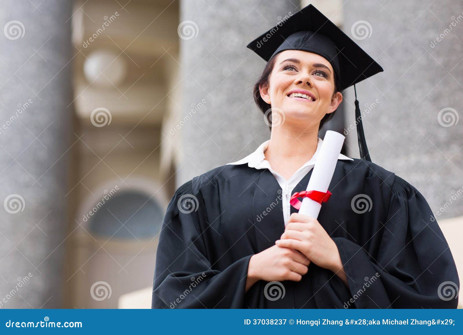 College student graduation stock image. Image of attractive - 37038237