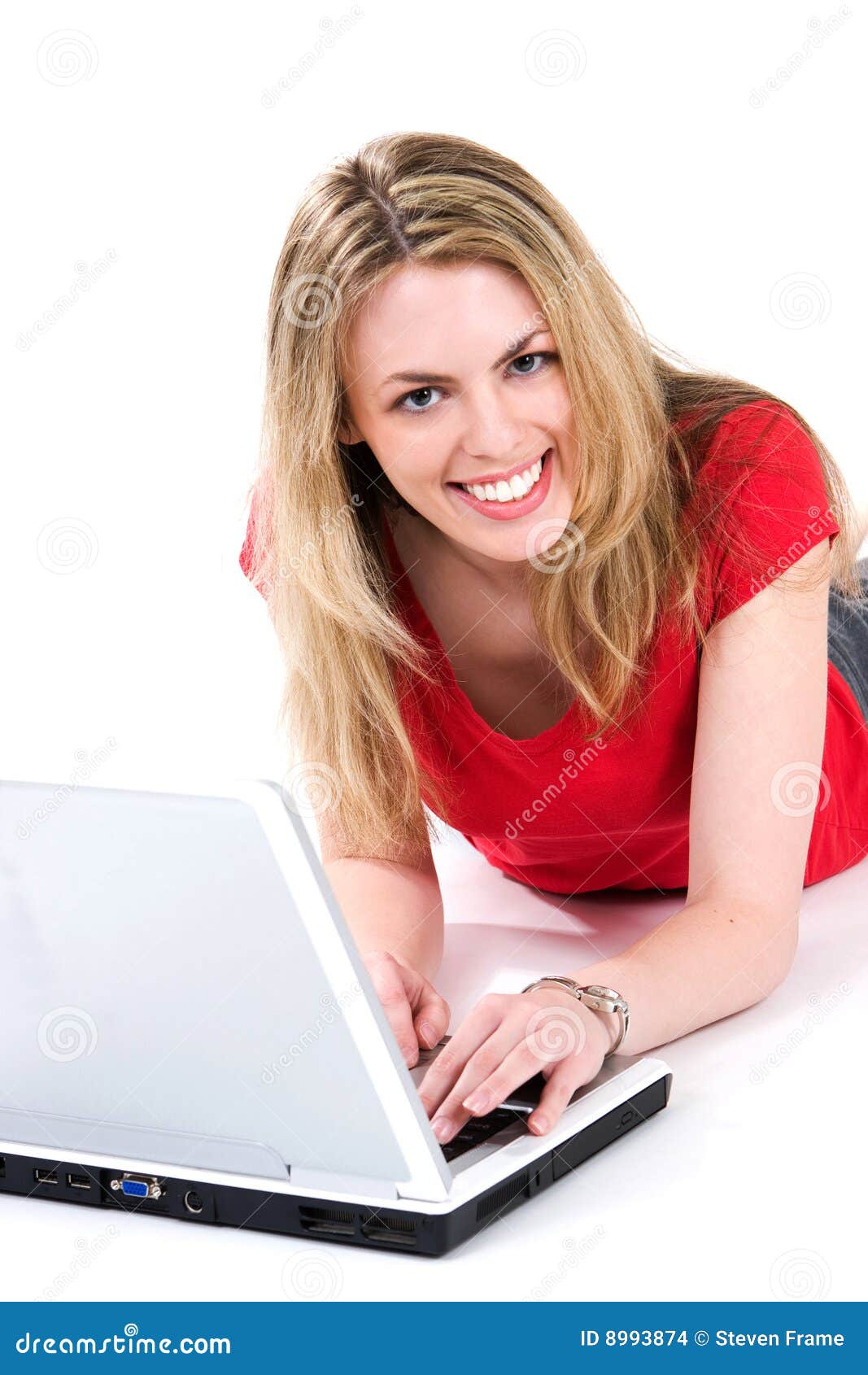 College Student with Laptop Stock Photo - Image of internet, network ...