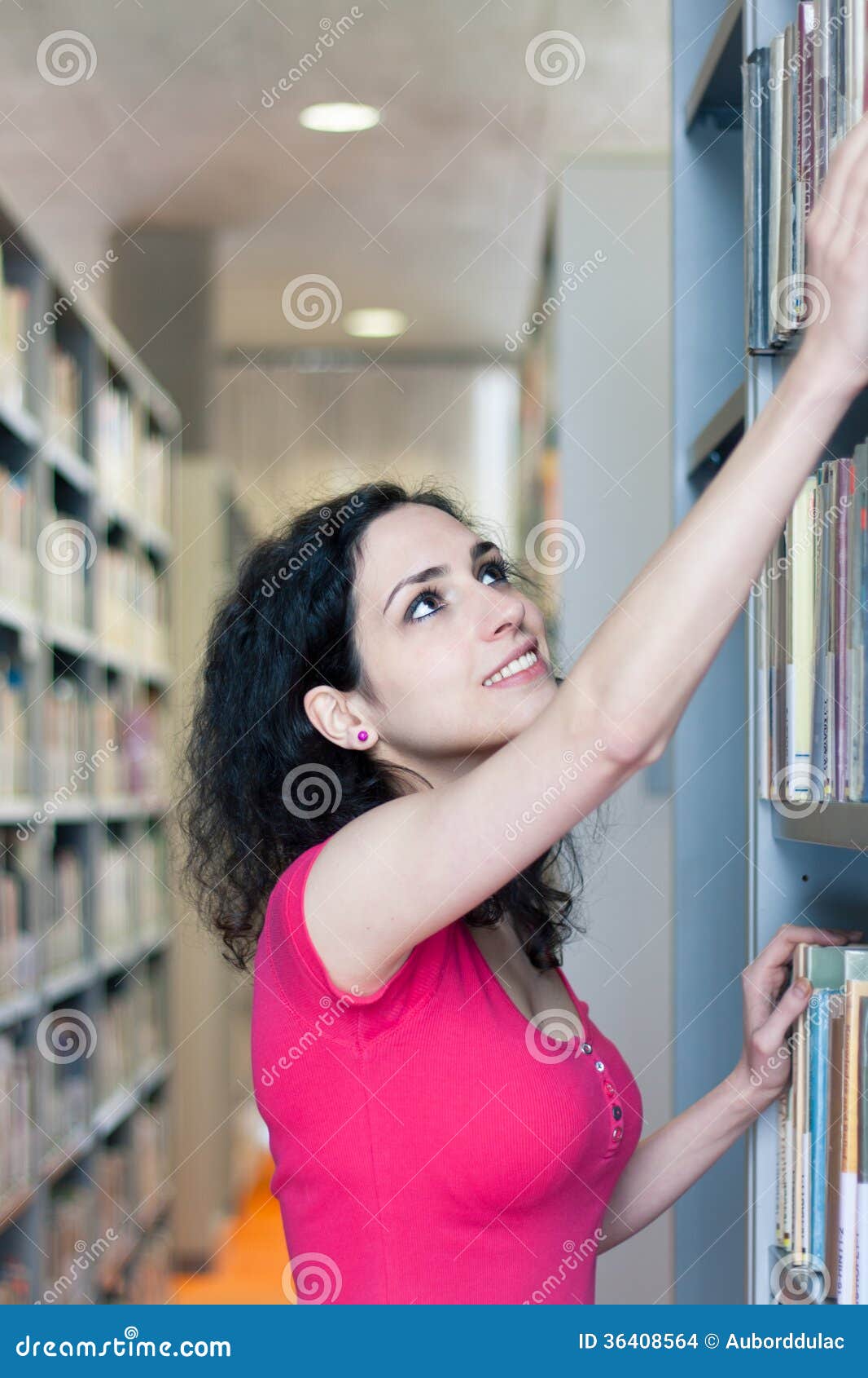 College Student in the Library Stock Photo - Image of choose, campus ...