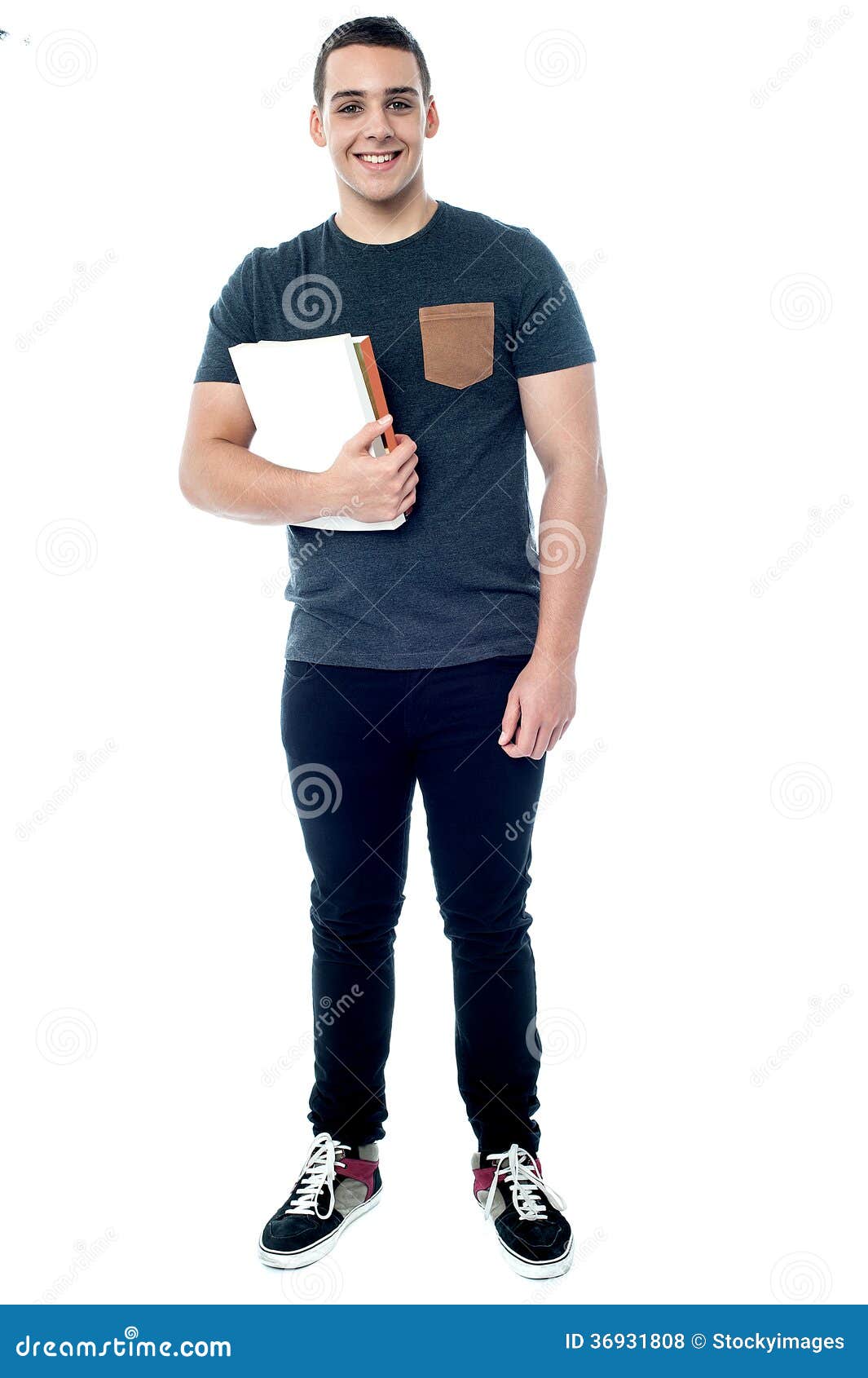 College Student Ready To Attend Class Stock Photo - Image of single ...