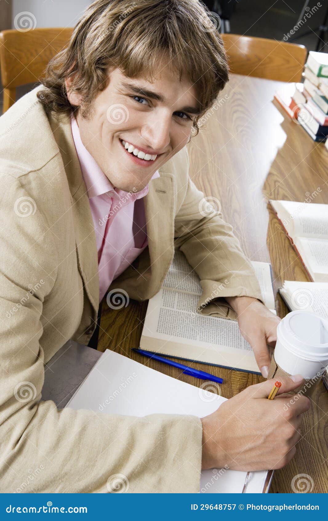 College Student Studying stock image. Image of looking - 29648757
