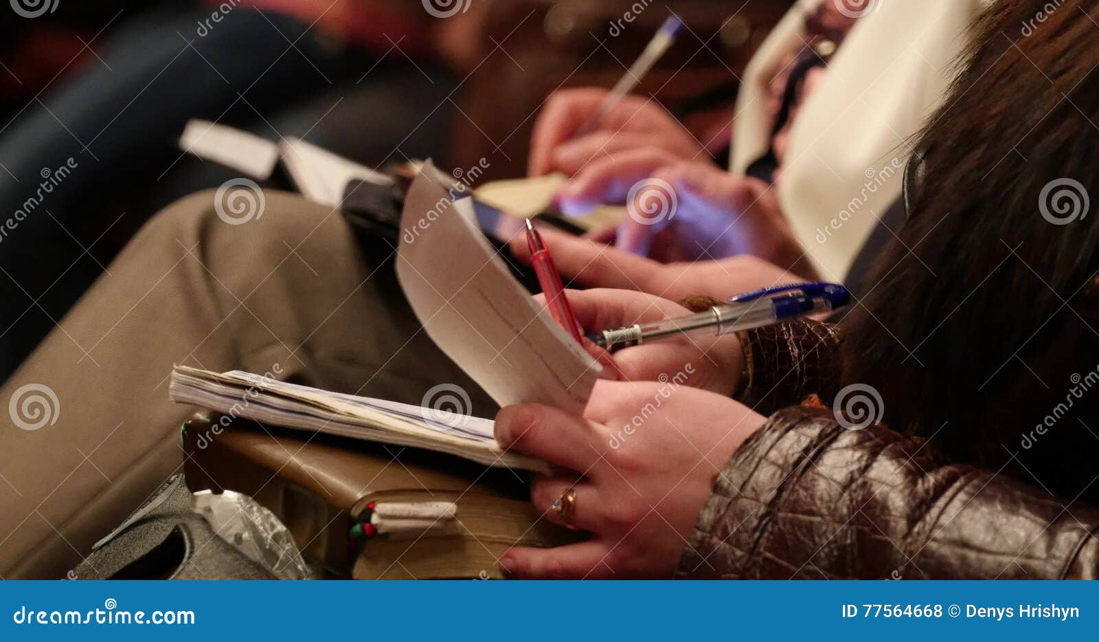 College Student Taking Notes while Studying Stock Footage - Video of ...
