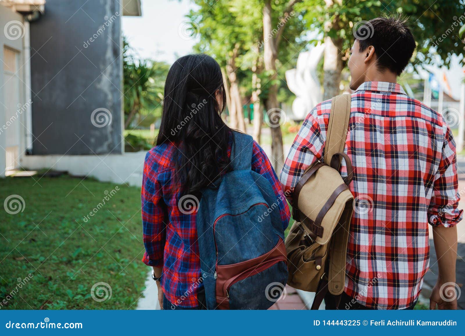 College Student Walking To Campus Stock Image - Image of book, college ...
