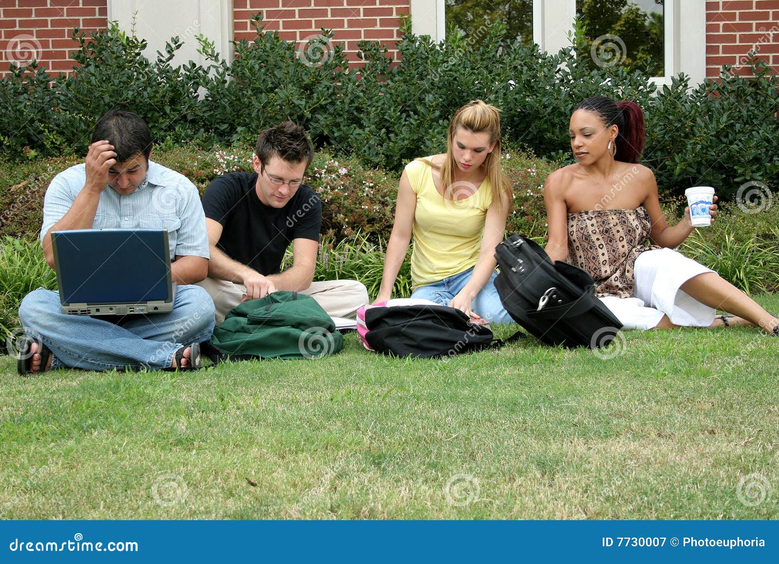 College Students stock image. Image of attractive, campus - 7730007