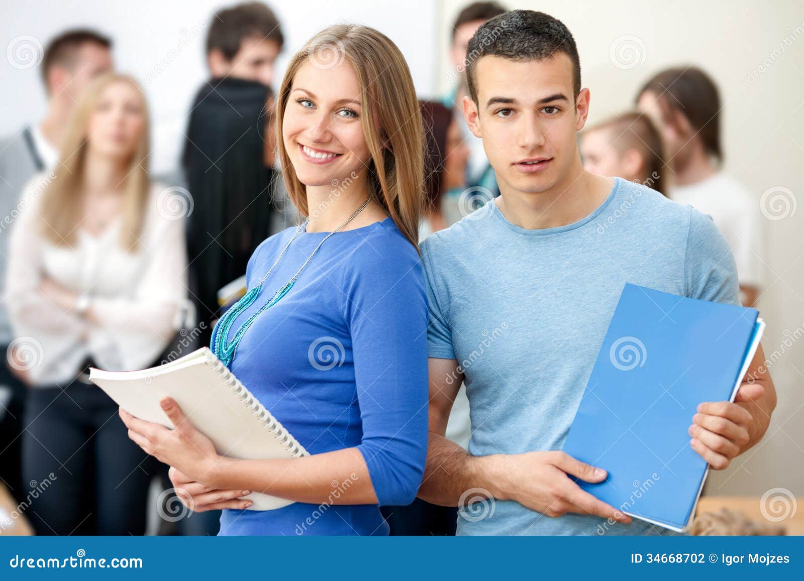 College Student Group With Books