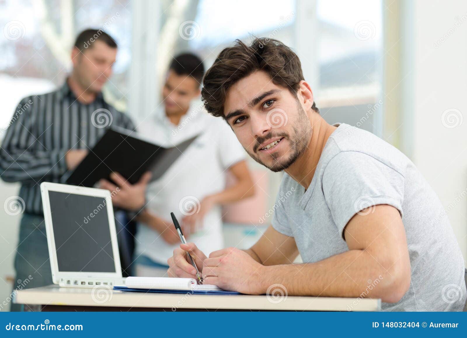 College students in class stock photo. Image of bookstore - 148032404
