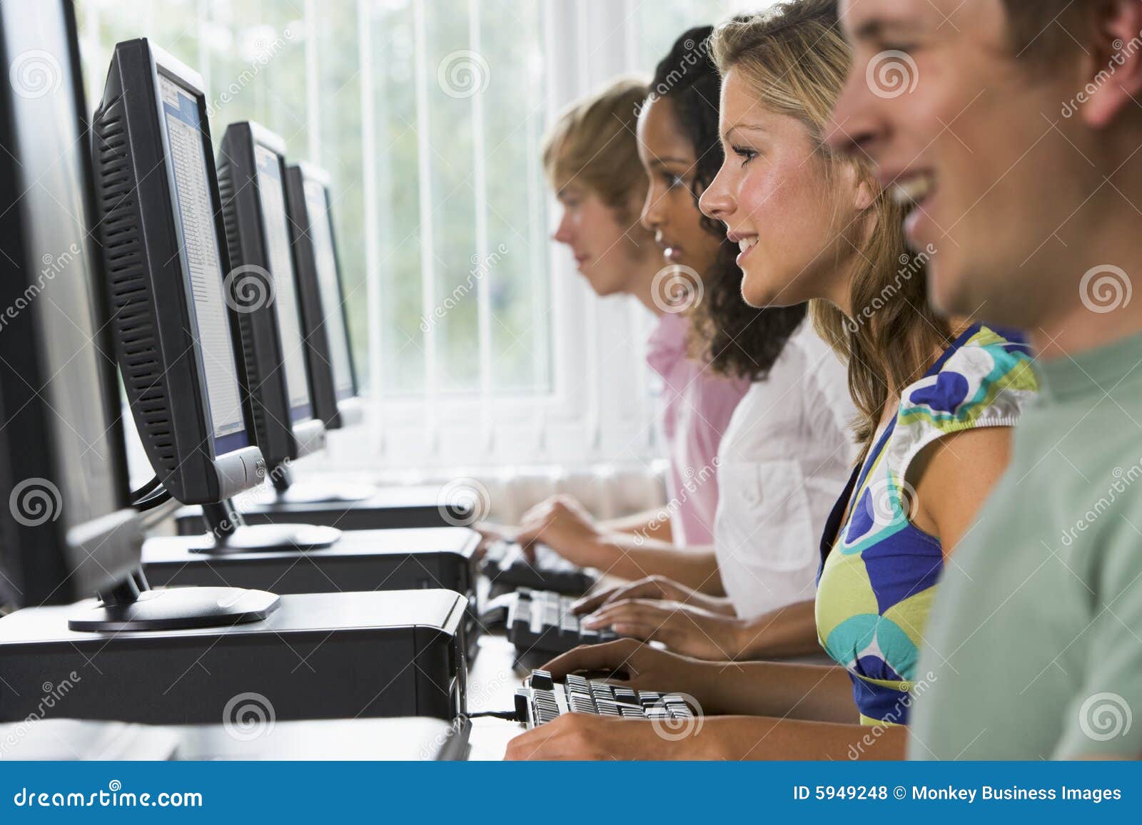 College Students in a Computer Lab Stock Photo - Image of caucasian ... College Students in a Computer Lab Stock Photo - Image of caucasian ...