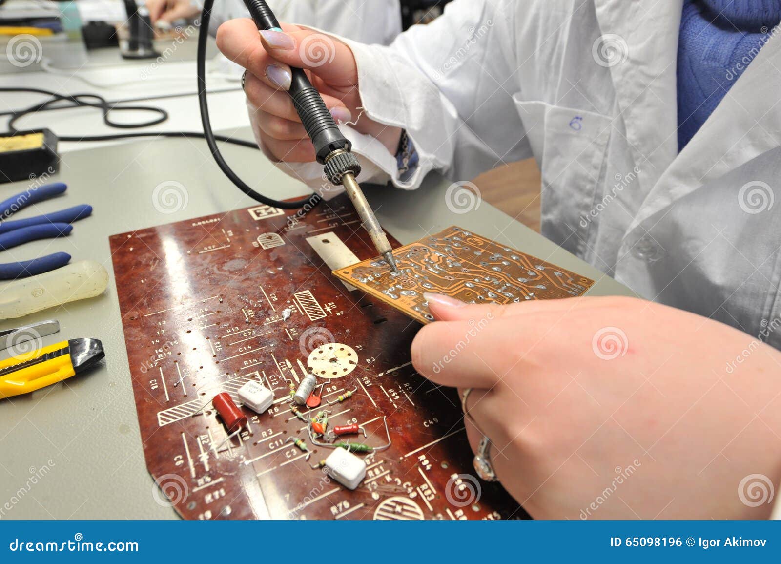 Electrical Engineering Drawings, Pencil And Ruler Stock Photography ...
