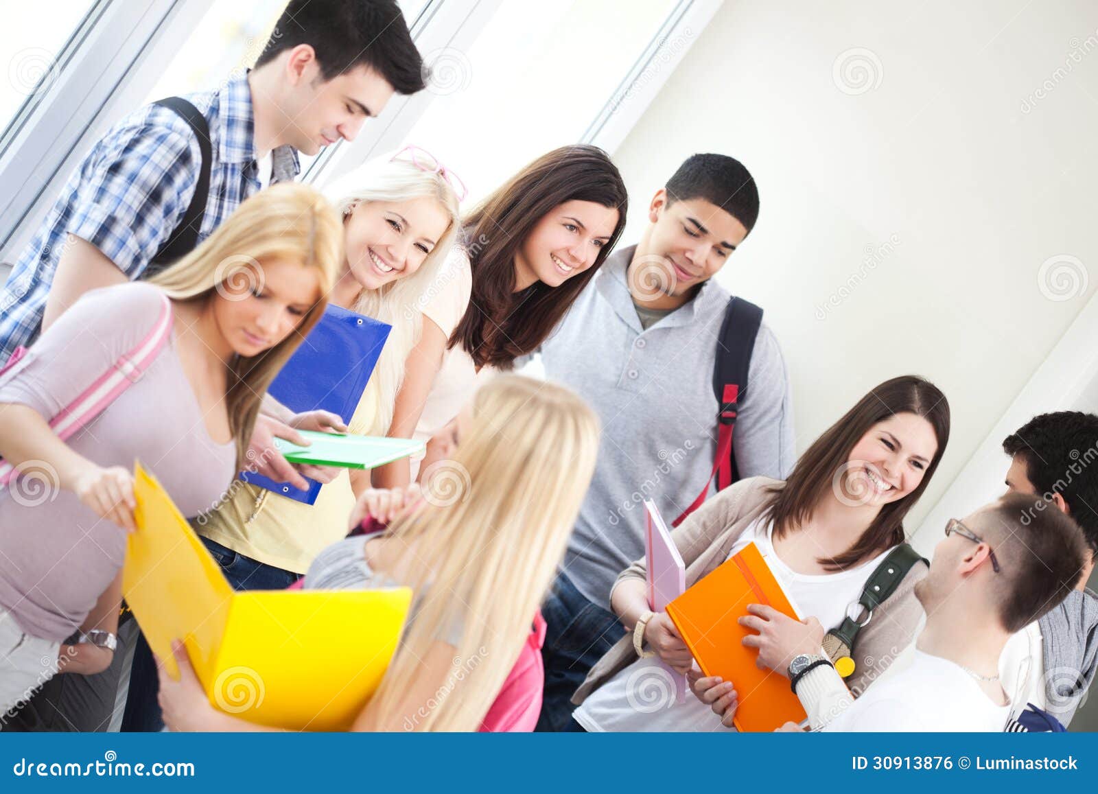College Students stock photo. Image of people, multiethnic - 30913876