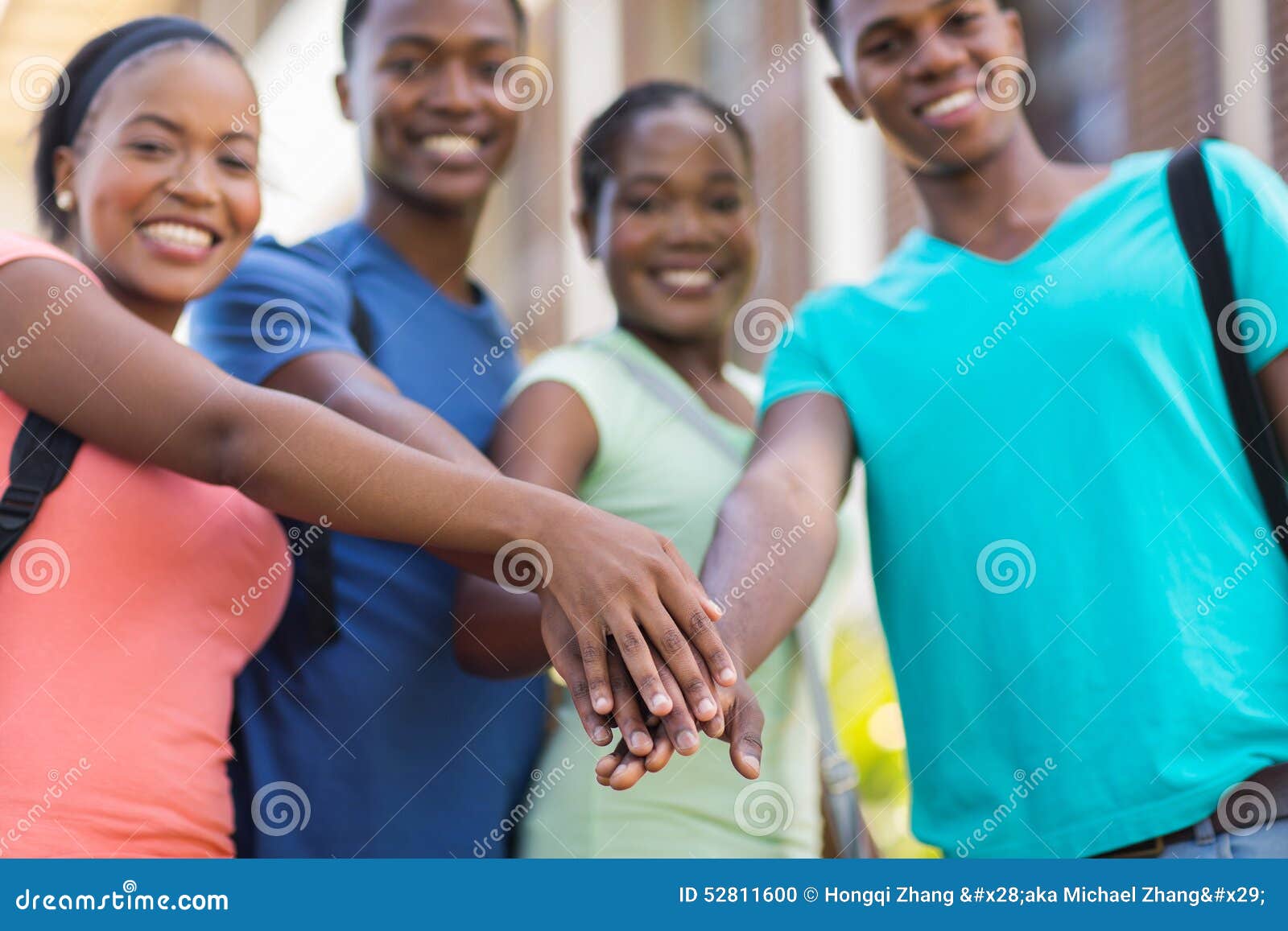 College Students Hands Together Stock Photo - Image of close, hands ...