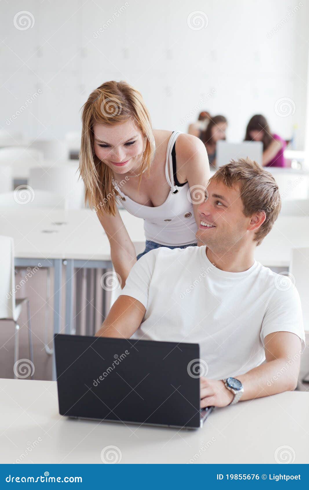 College Students Having Fun Studying Together Stock Photo - Image of ...