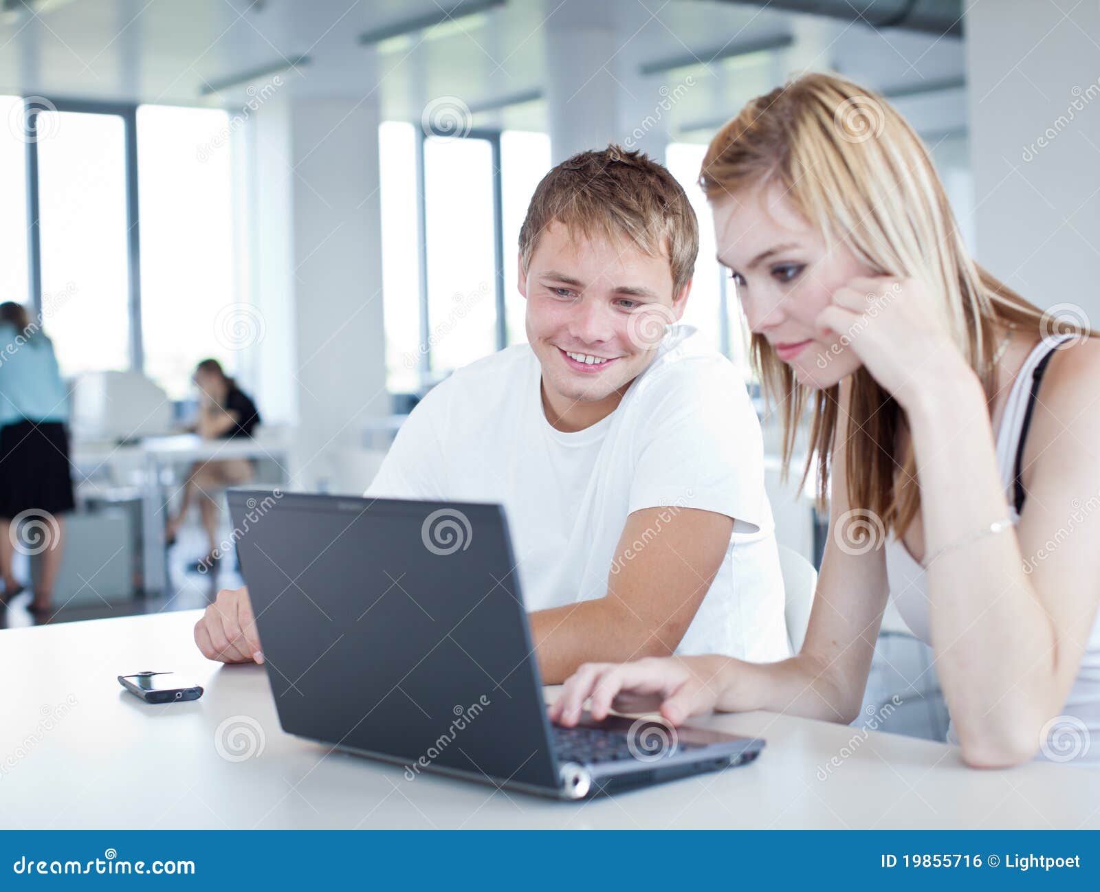 College Students Having Fun Studying Together Stock Photo - Image of ...