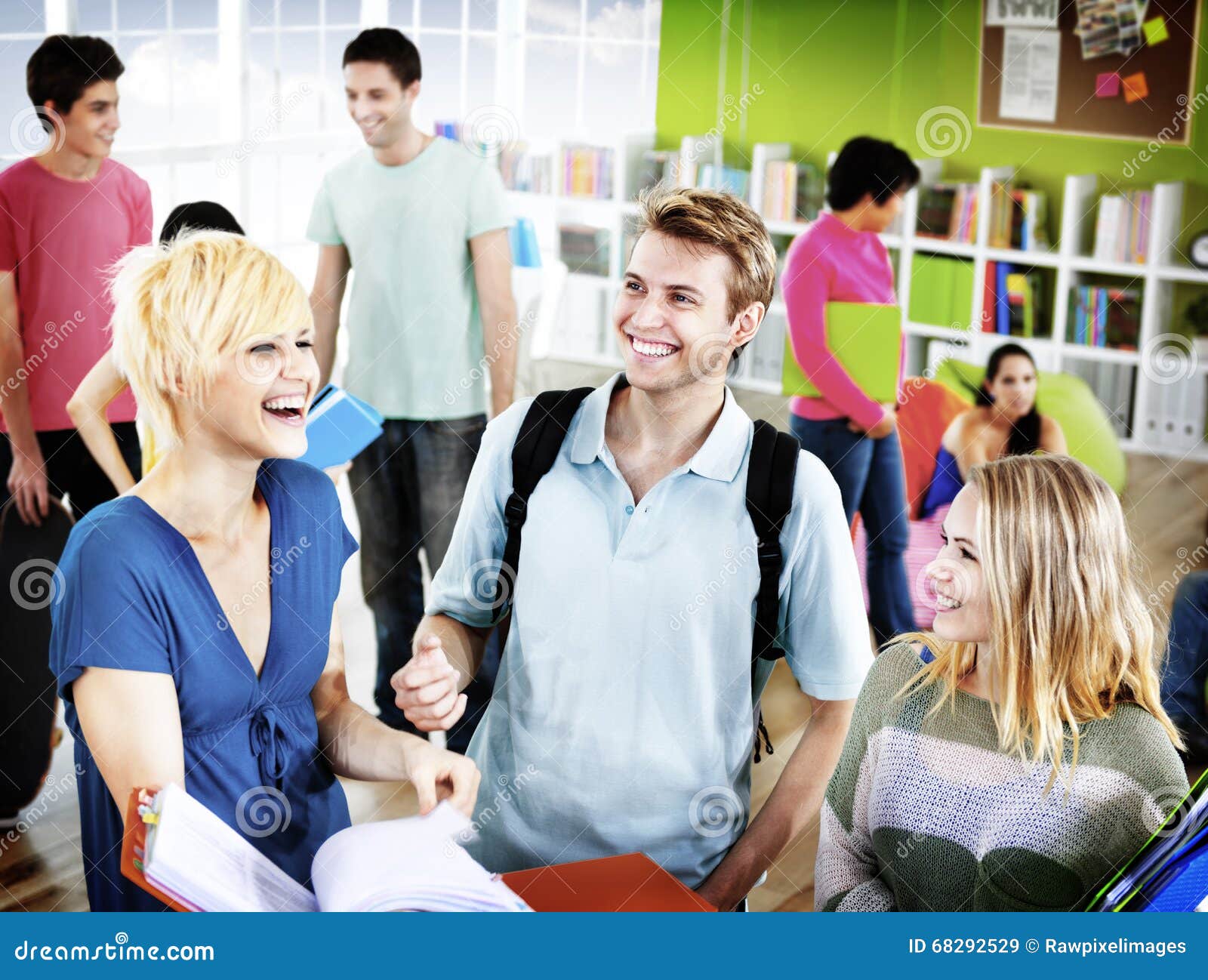 College Students Learning Education University Teaching Concept Stock ...