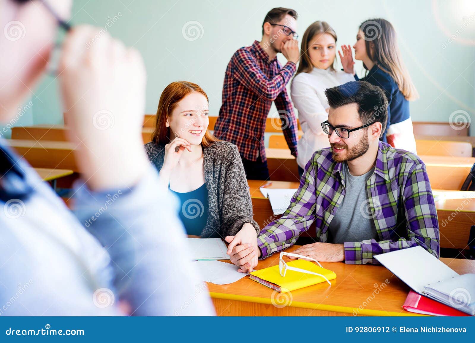 College Students on a Lecture Stock Photo - Image of high, multiethnic ...
