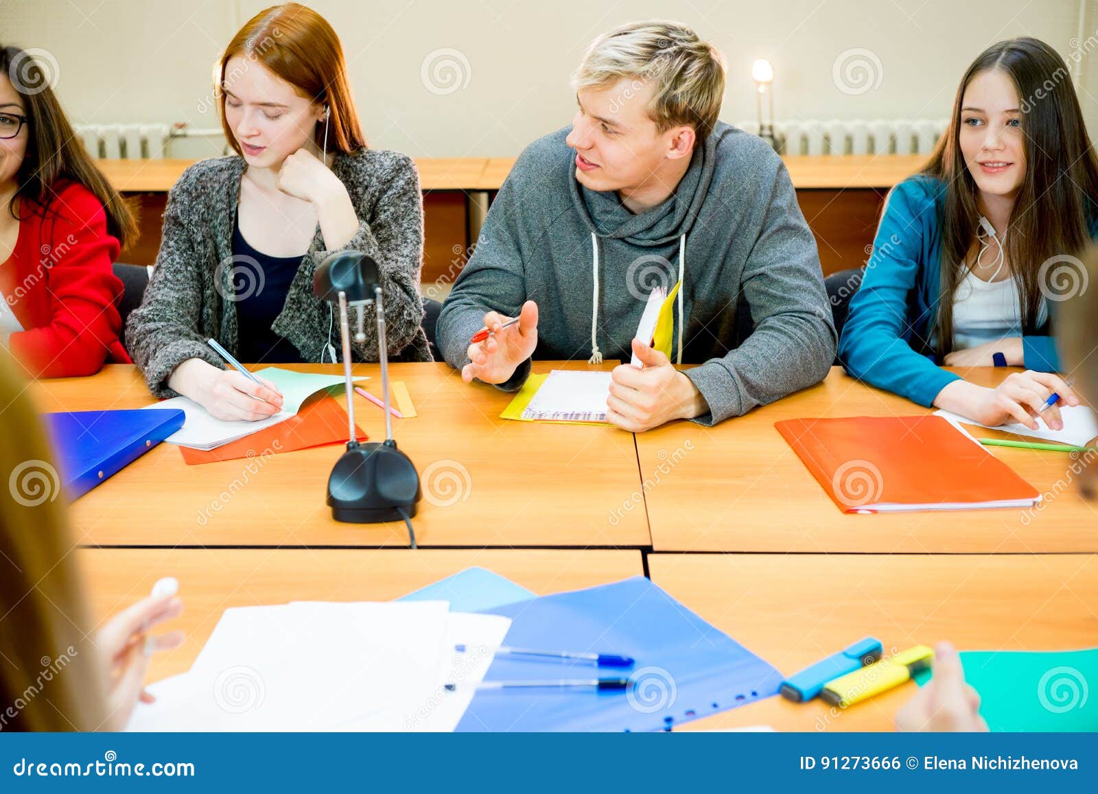 College Students on a Lesson Stock Photo - Image of audience, active ...