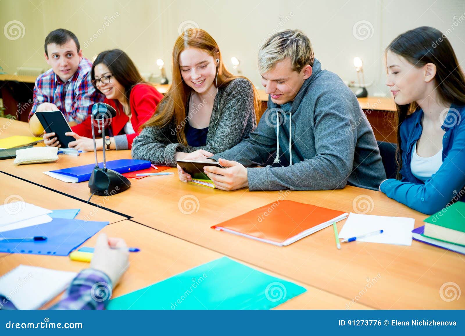 College Students on a Lesson Stock Photo - Image of meeting ...