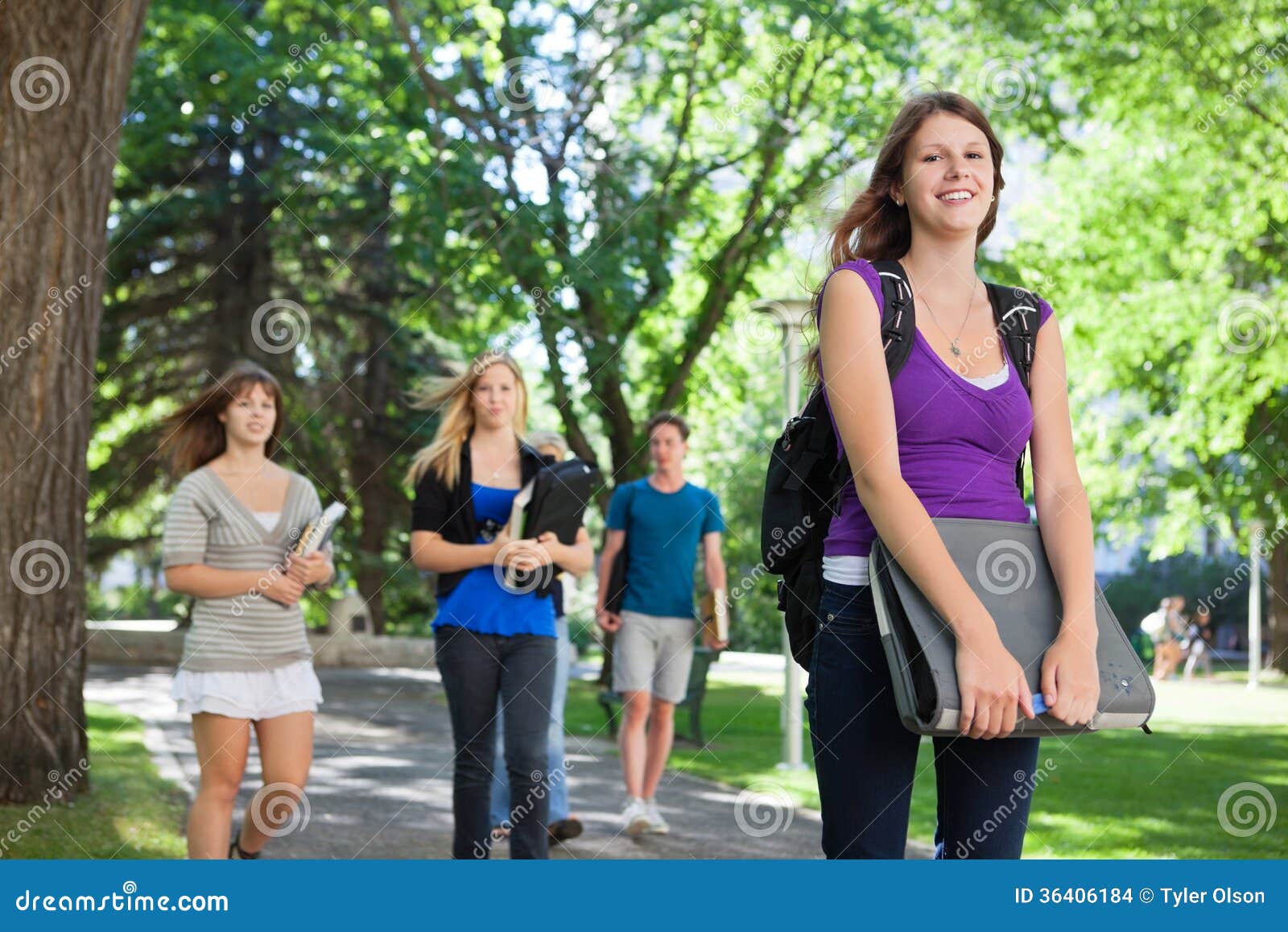 College Students Outside stock photo. Image of academy - 36406184