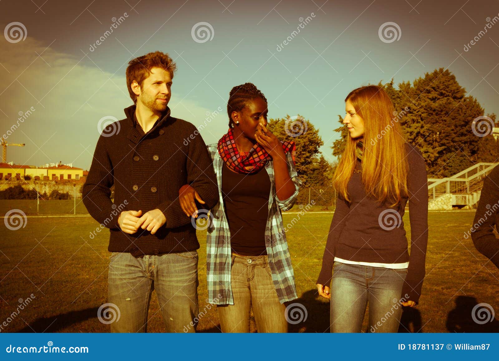 College Students on Relax stock image. Image of integration - 18781137