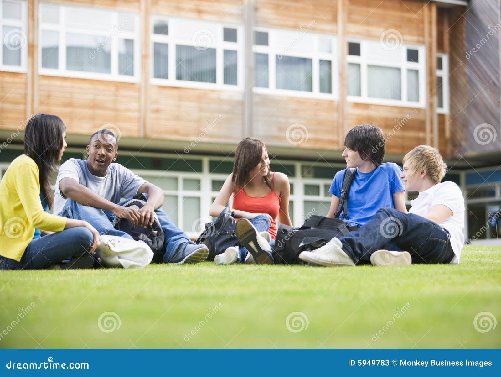 College Students Socializing