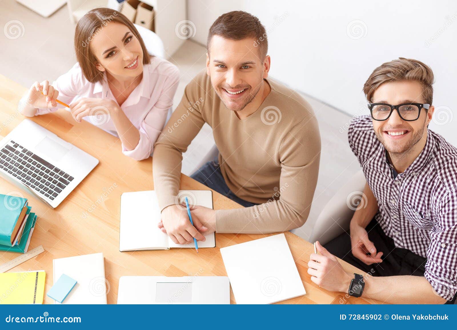 College Students Studying Together at Home Stock Photo - Image of ...