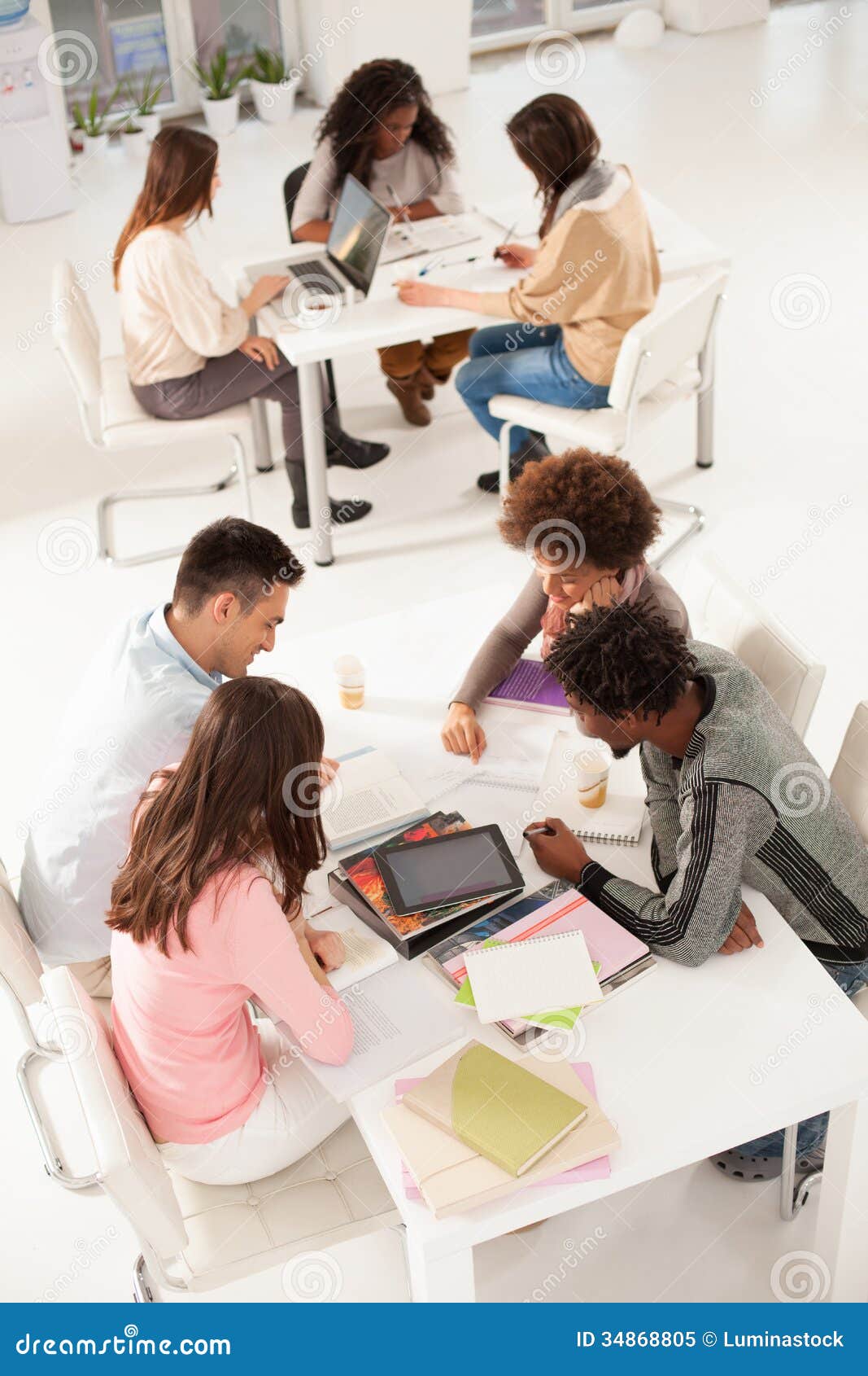 College Students Studying Together Stock Image - Image of together ...