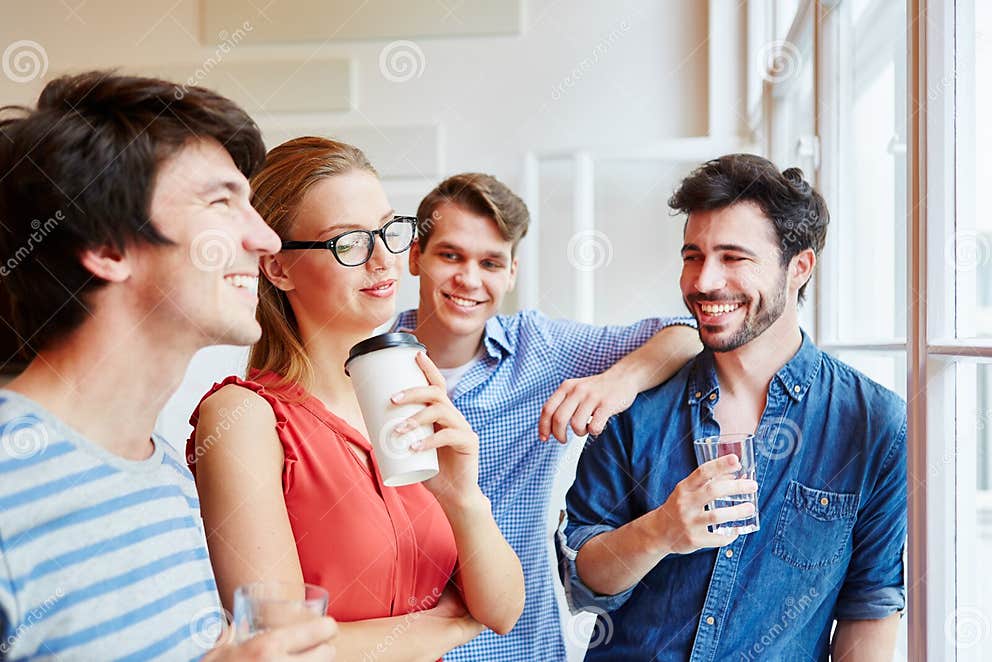 College Students Taking a Break Stock Image - Image of together, staff ...